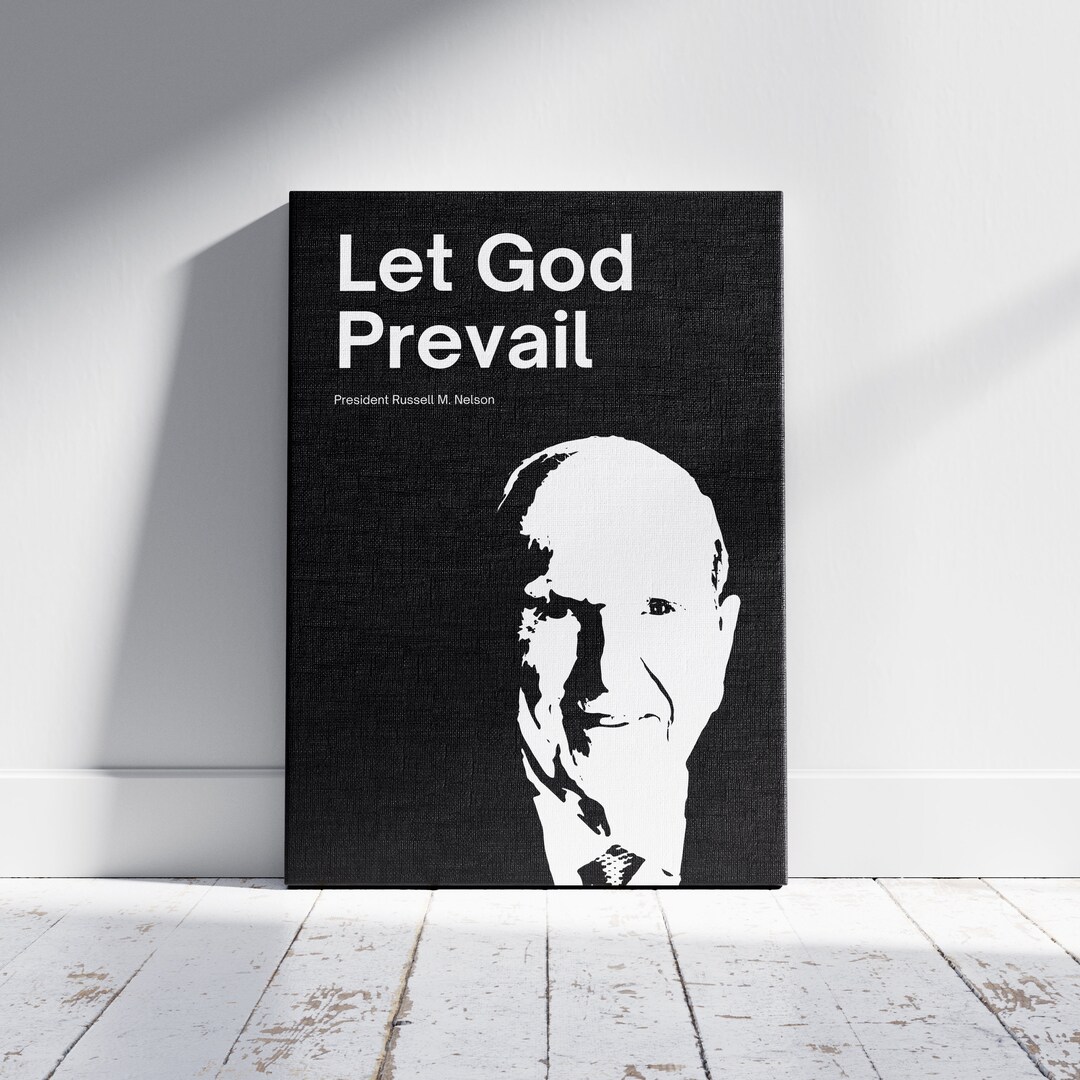 LDS Printable Wall Art Let God Prevail Nelson Quote Modern Faith Print ...