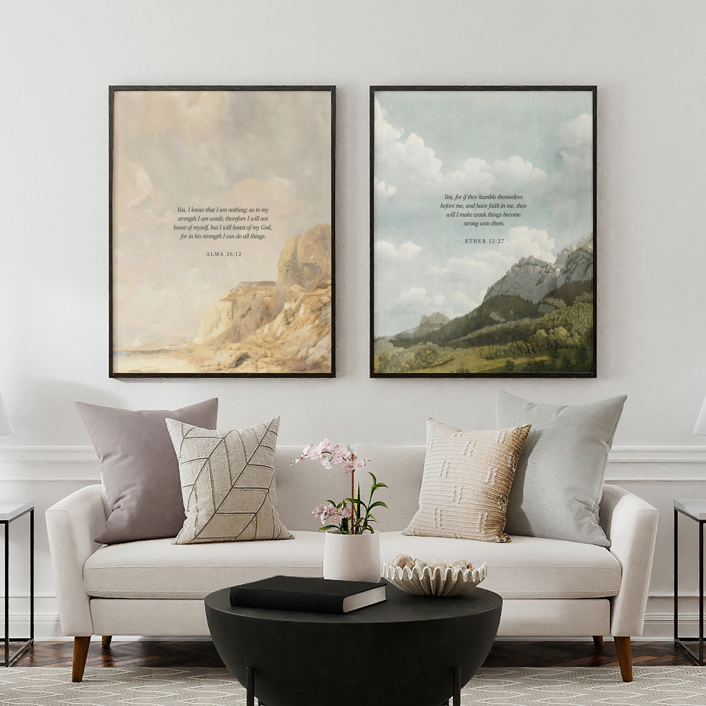 Book of Mormon Art Prints Vintage Watercolor Alma Ether Verses ...