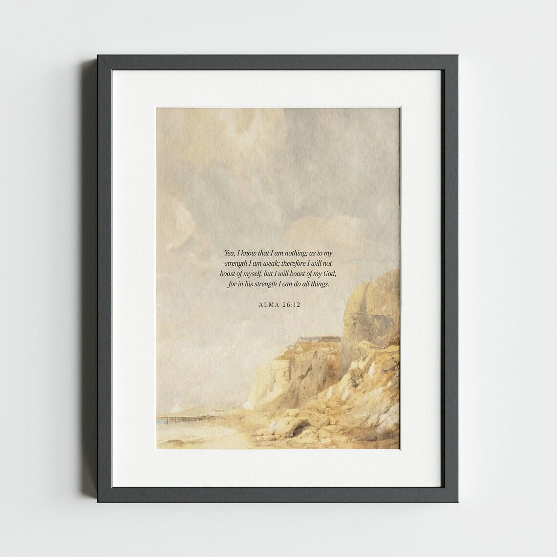 Book of Mormon Art Prints Vintage Watercolor Alma Ether Verses ...