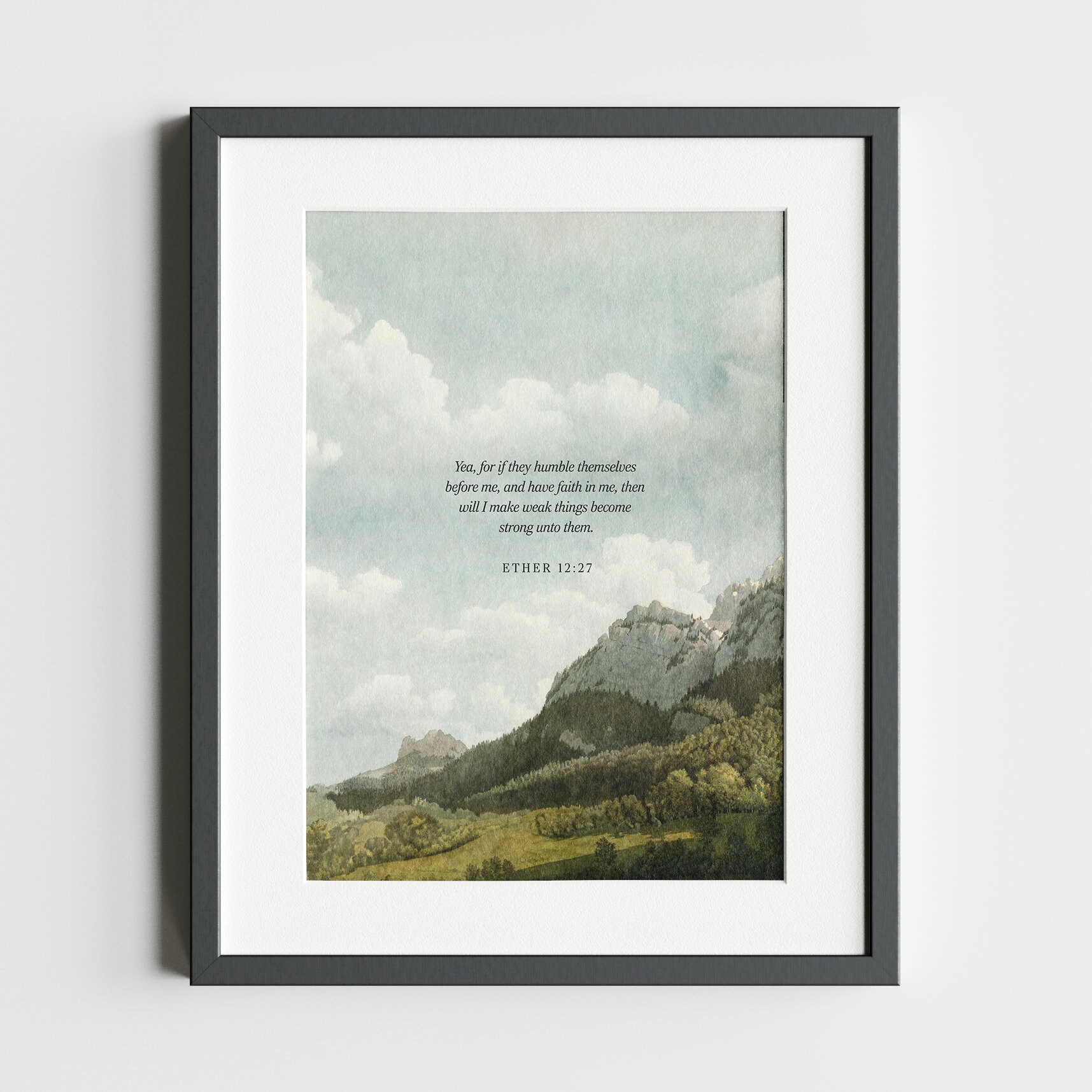 Book of Mormon Art Prints Vintage Watercolor Alma Ether Verses ...