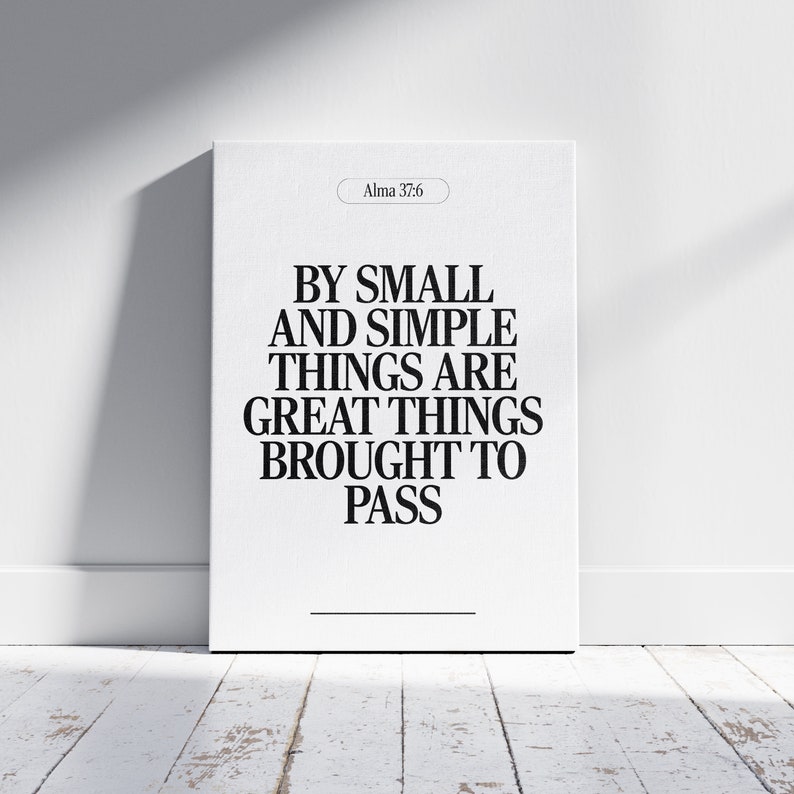 LDS Wall Art Print by Small and Simple Things Inspirational Book of ...