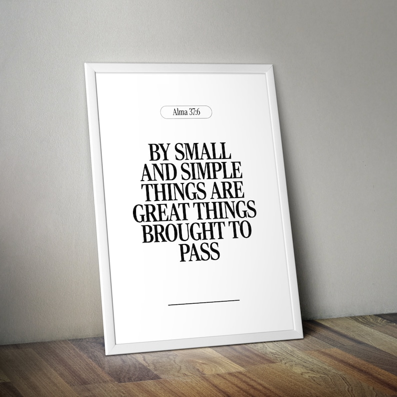 LDS Wall Art Print by Small and Simple Things Inspirational Book of ...