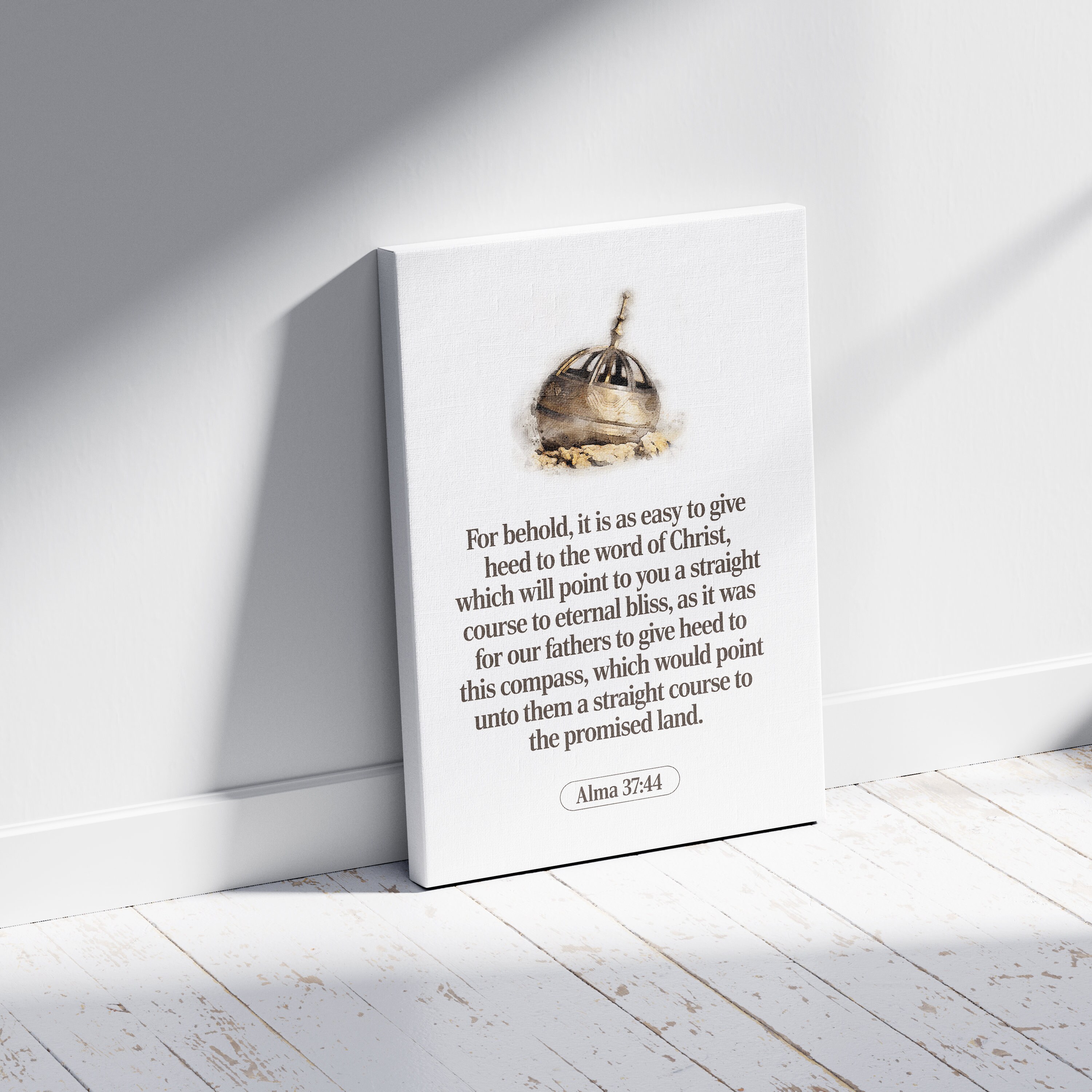 Liahona LDS Printable Wall Art Inspirational Book of Mormon Quote ...