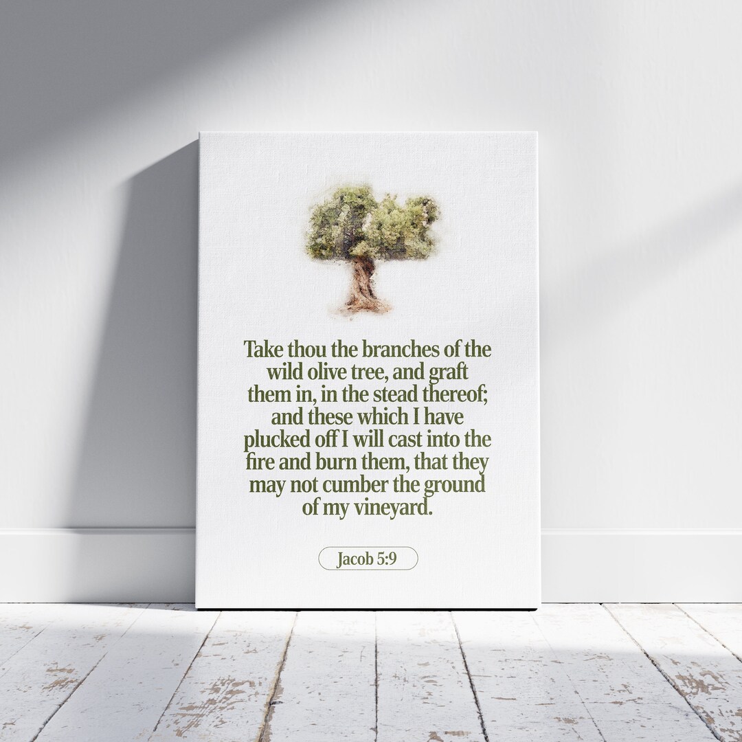 LDS Printable Wall Art Olive Tree Inspirational Book of Mormon Quote ...