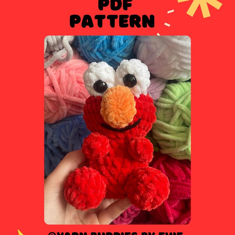 Elmo Puppet - Etsy