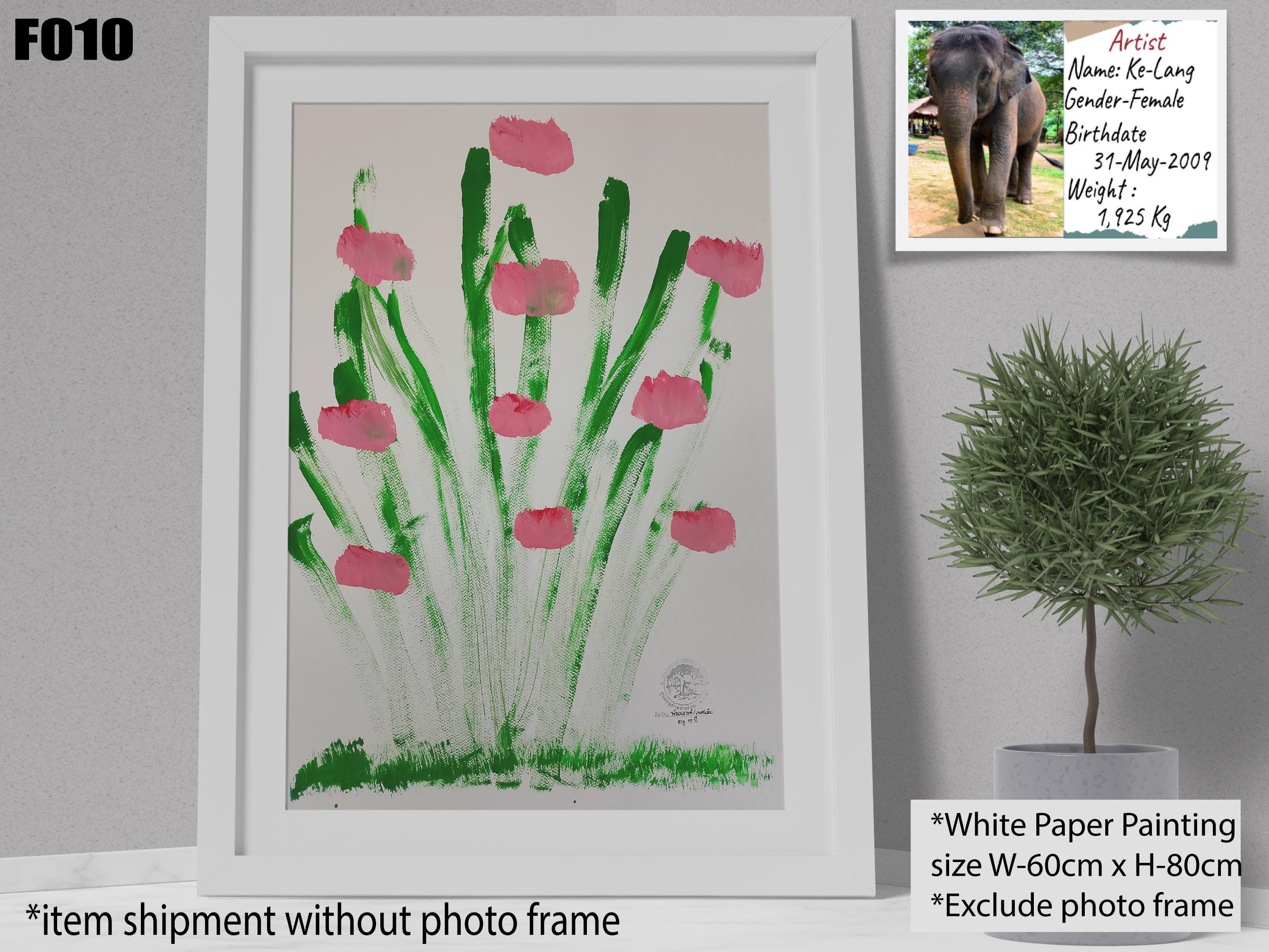 Elephant Trunk Painting Art Home Wall Decor,surprise Unique Gift for ...