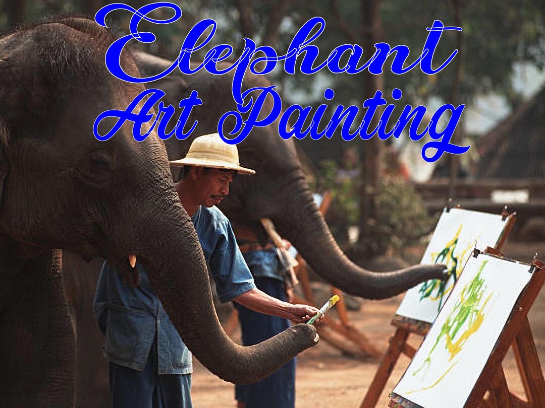 Elephant Trunk Painting Art Home Wall Decor,surprise Unique Gift for ...