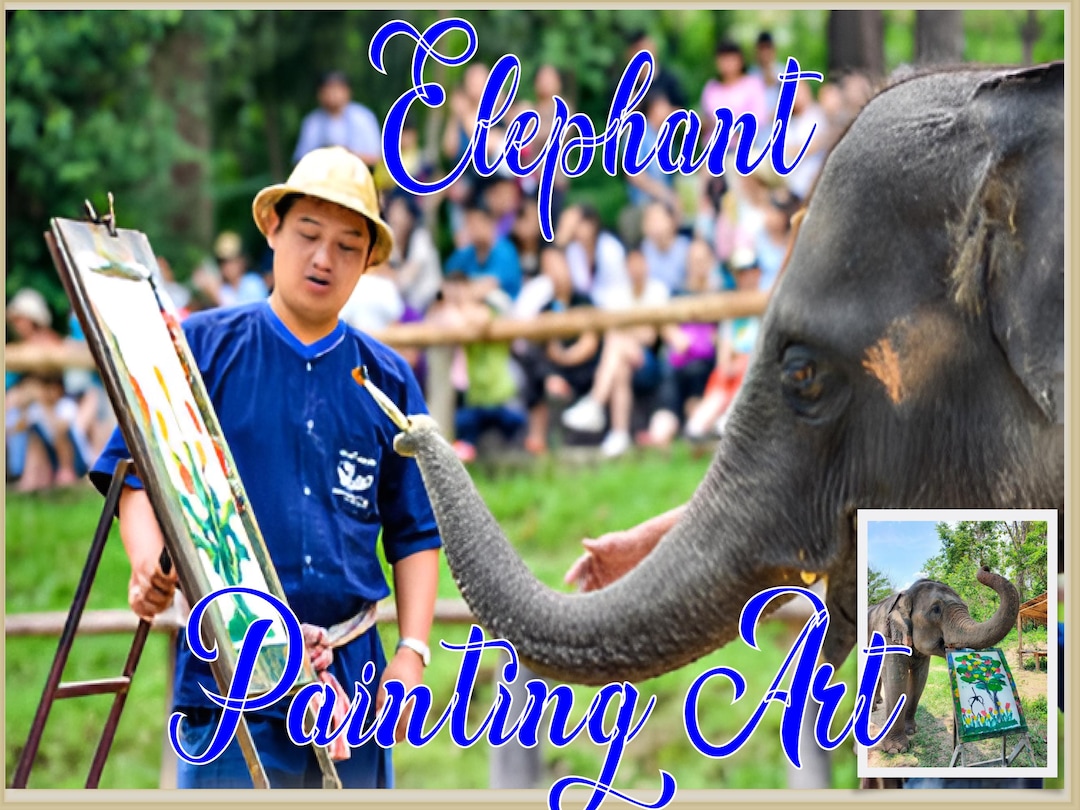 Elephant Trunk Painting Art Home Wall Decor,surprise Unique Gift for ...