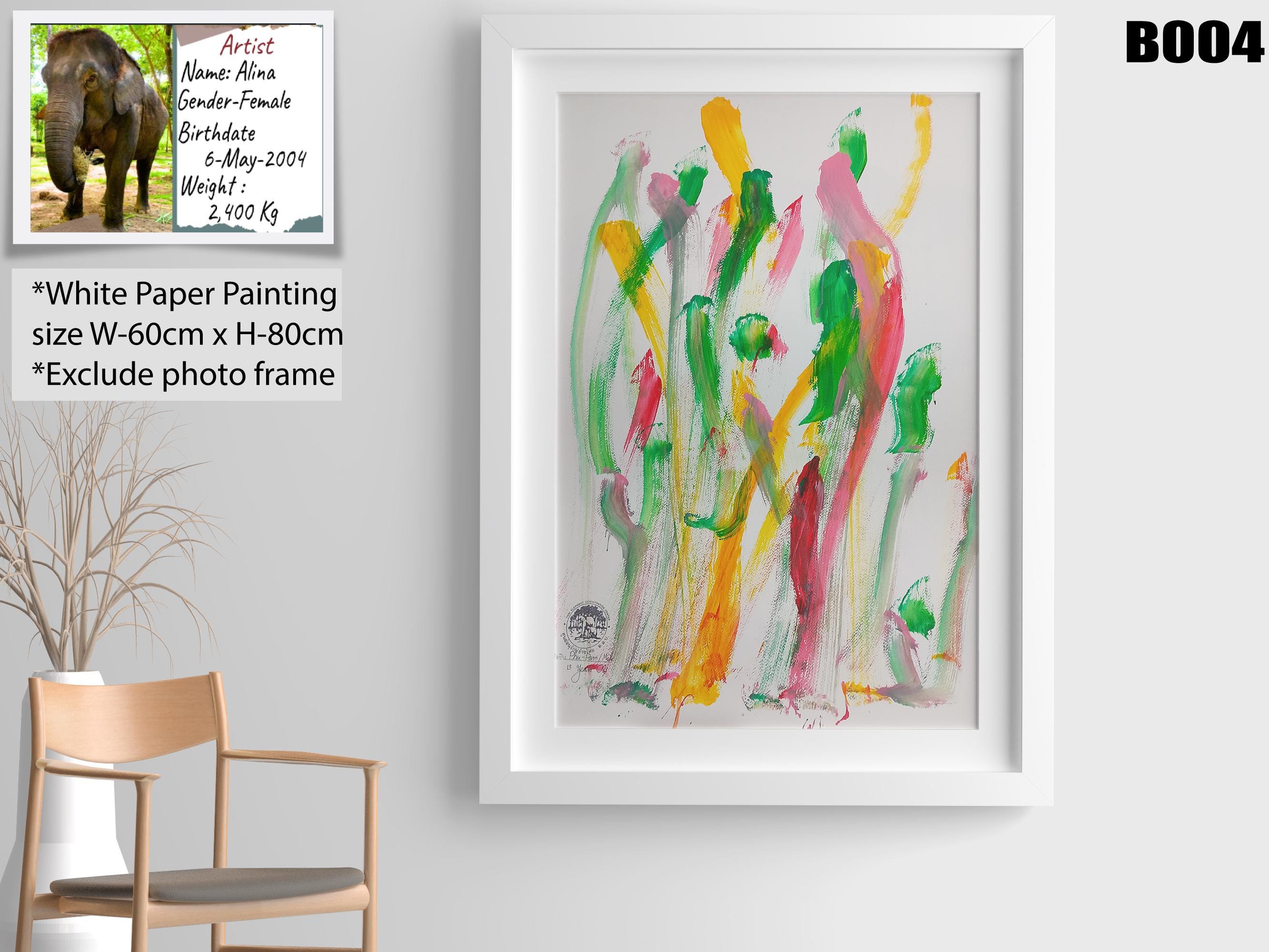 Elephant Trunk Painting Art Home Wall Decor,surprise Unique Gift for ...