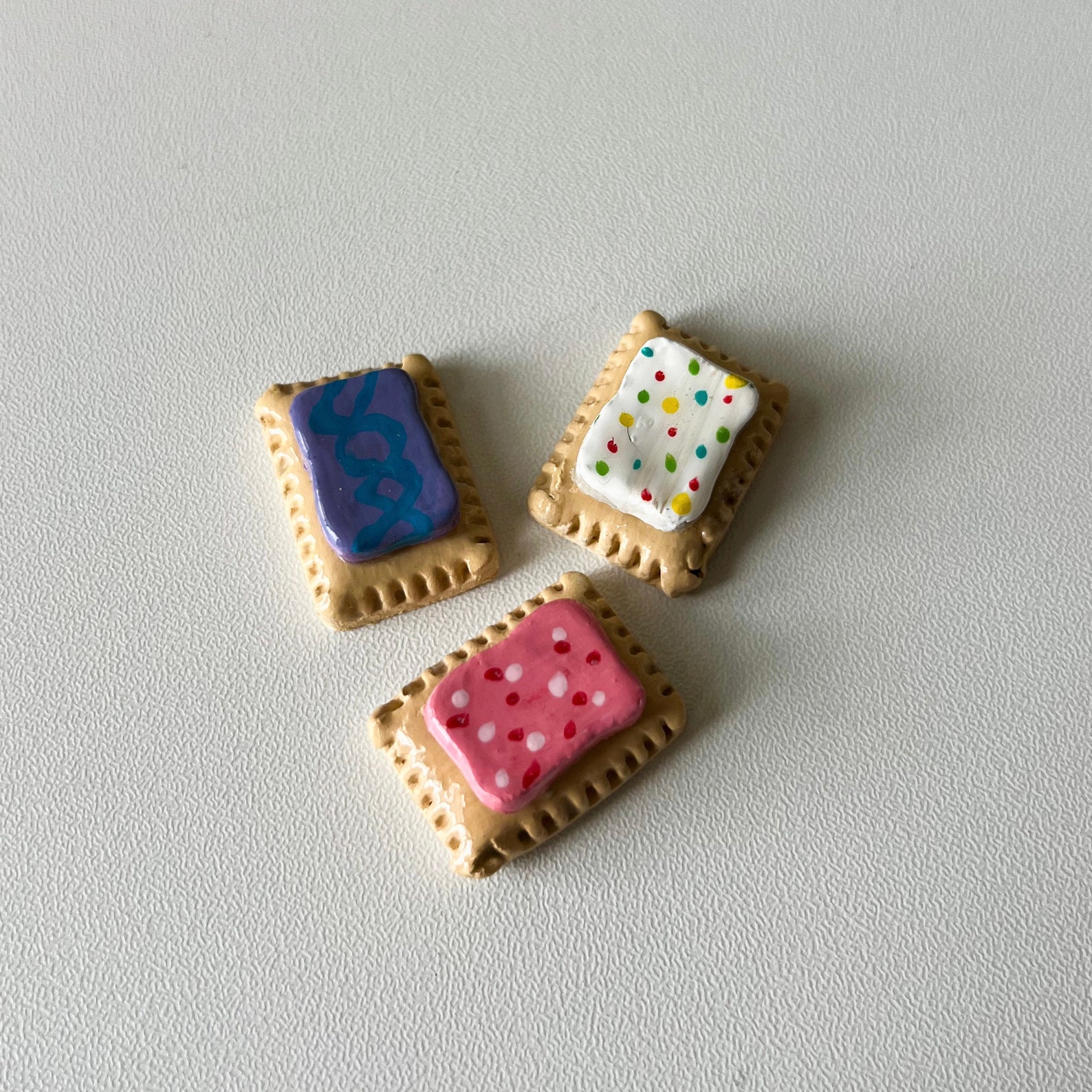 Handmade Magnets Pop Tart Magnet Set Fridge Magnets Cute Food Magnets ...