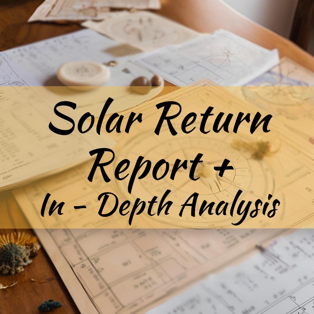 Solar Return Report, Solar Return Chart, Birthday Astrology Reading ...