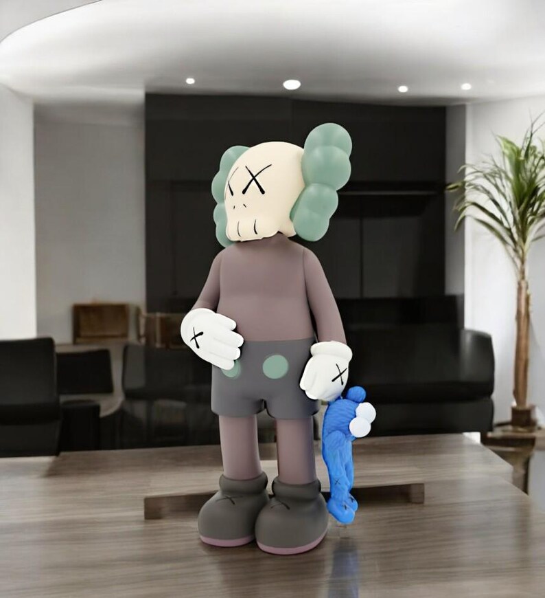 Replica KAWS Figure Statue Inspired KAWS Design Bearbrick Style ...