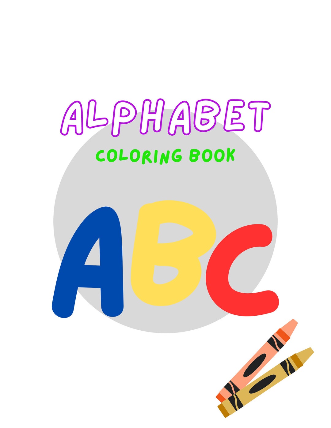 Alphabet Coloring Book - Etsy