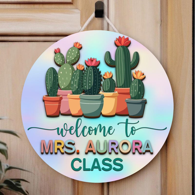 Cactus Door Hanger - Etsy