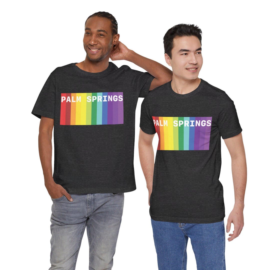 Palm Springs Pride Shirt - LGBTQ Pride Apparel - Colorful Palm Springs ...