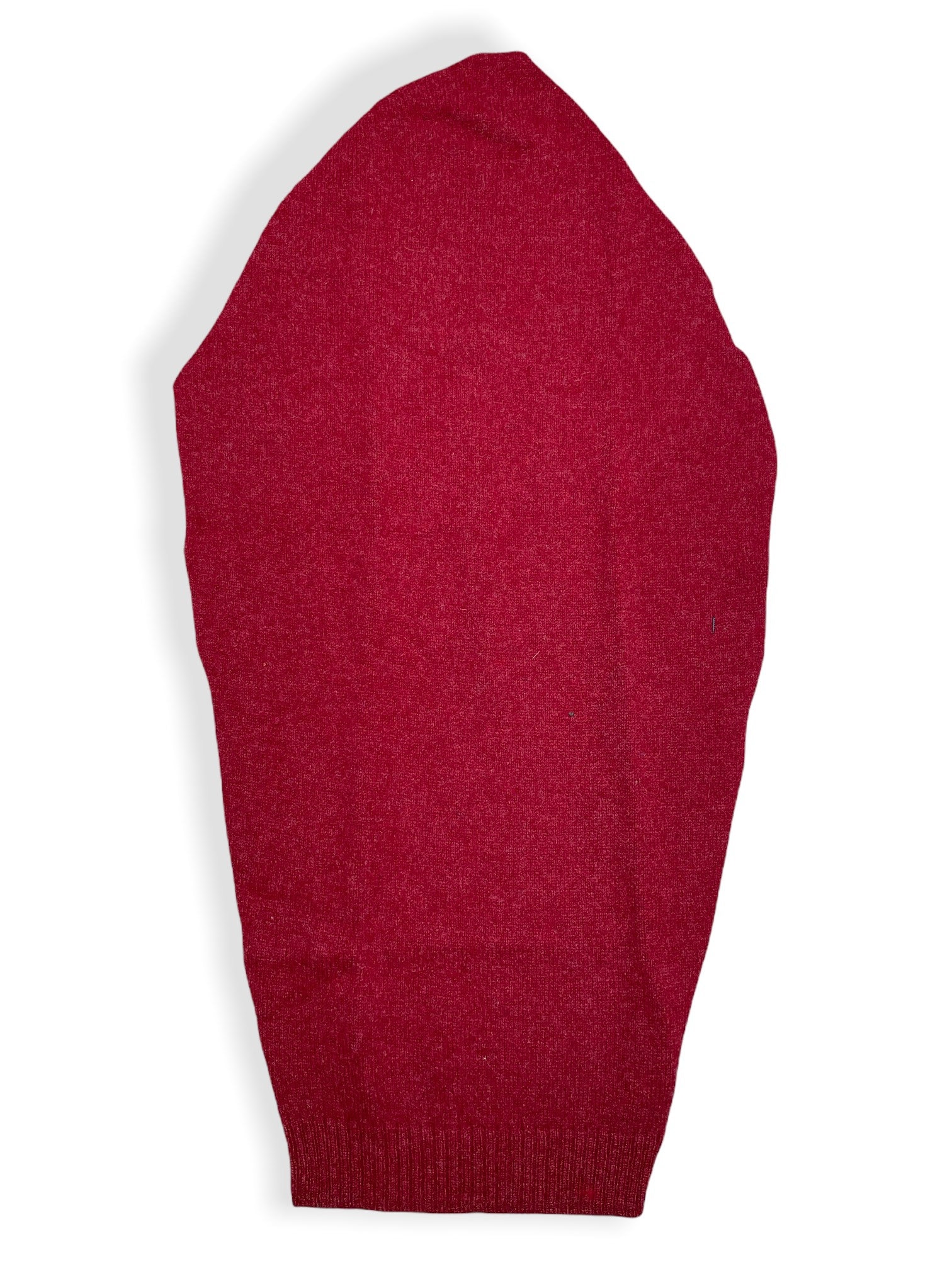 Preshrunk Lambswool Scrap Red Felted Wool Sleeve Trimmed Sweater Piece ...