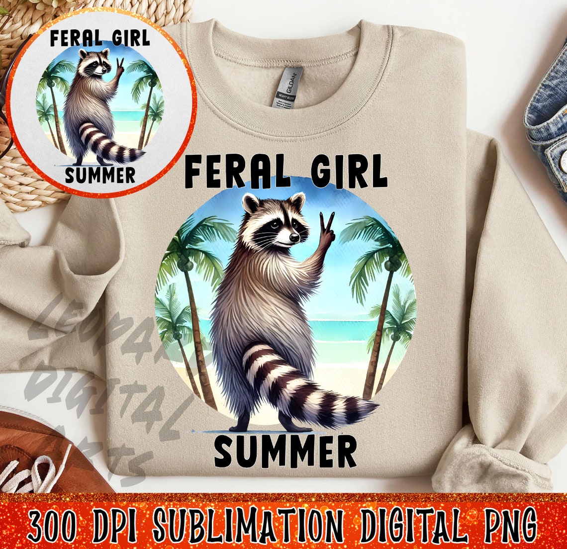 Feral Girl Summer Png, Feral Png, Feral Png, Funny Png, Funny Summer ...