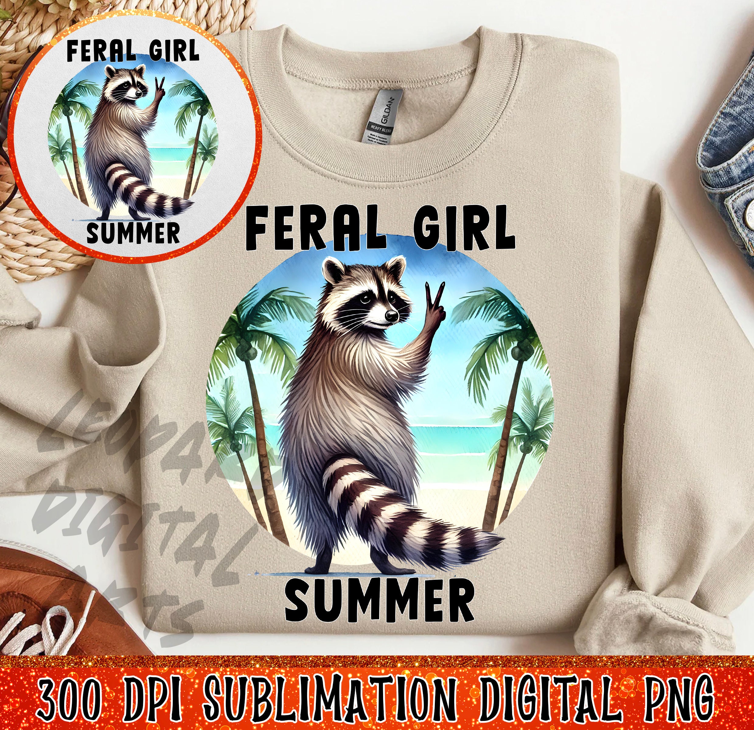 Feral Girl Summer Png, Feral Png, Feral Png, Funny Png, Funny Summer ...