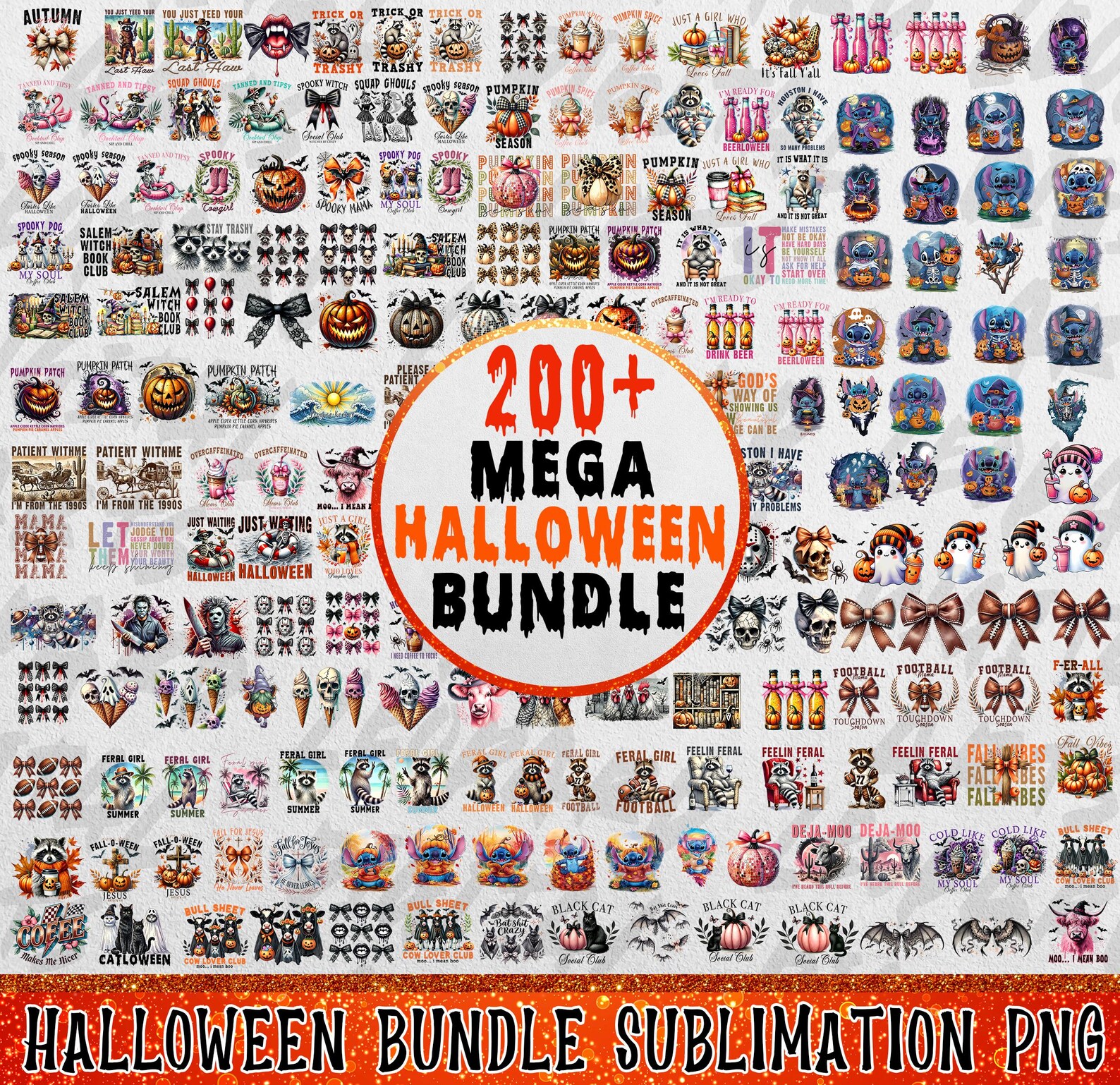 200+ Halloween Mega Bundle PNG, Halloween Png Bundle, Ghost PNG Bundle ...