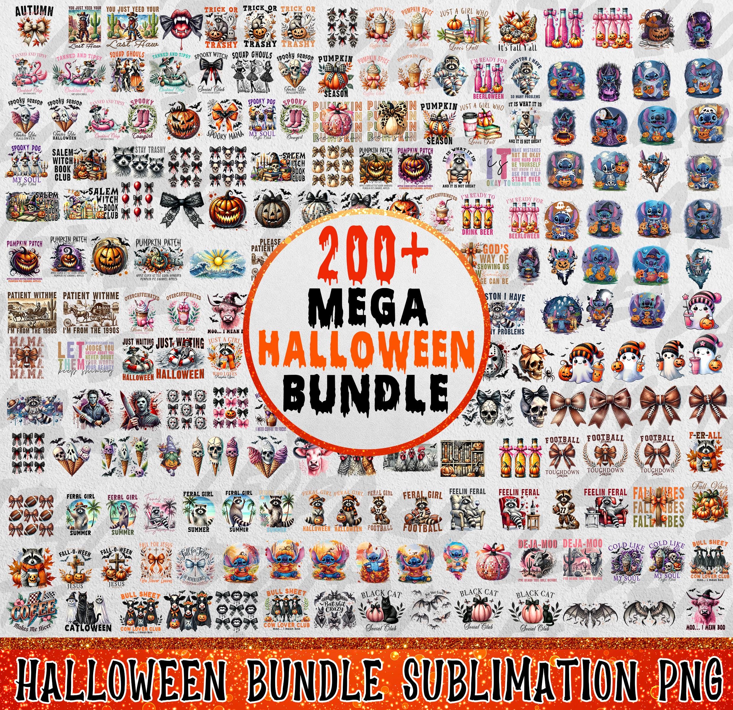 200+ Halloween Mega Bundle PNG, Halloween Png Bundle, Ghost PNG Bundle ...