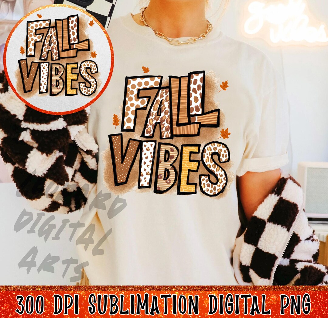 Fall Vibes PNG, Retro Fall Png, Fall Shirt Png, Autumn Design Png ...