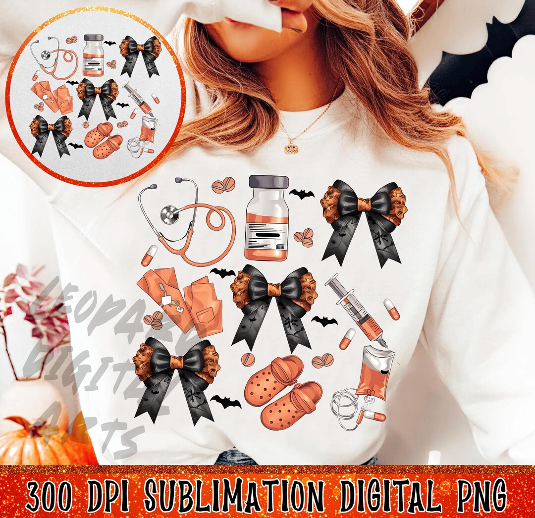 Fall Nurse Png, Nursing Png, Nurse Pumpkins Png, Nurse Halloween Png ...