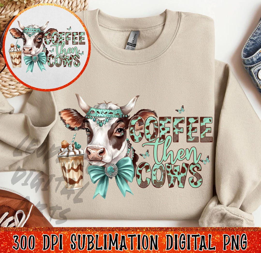 Café então vacas png, Download de design de sublimação, Xícara de café ...