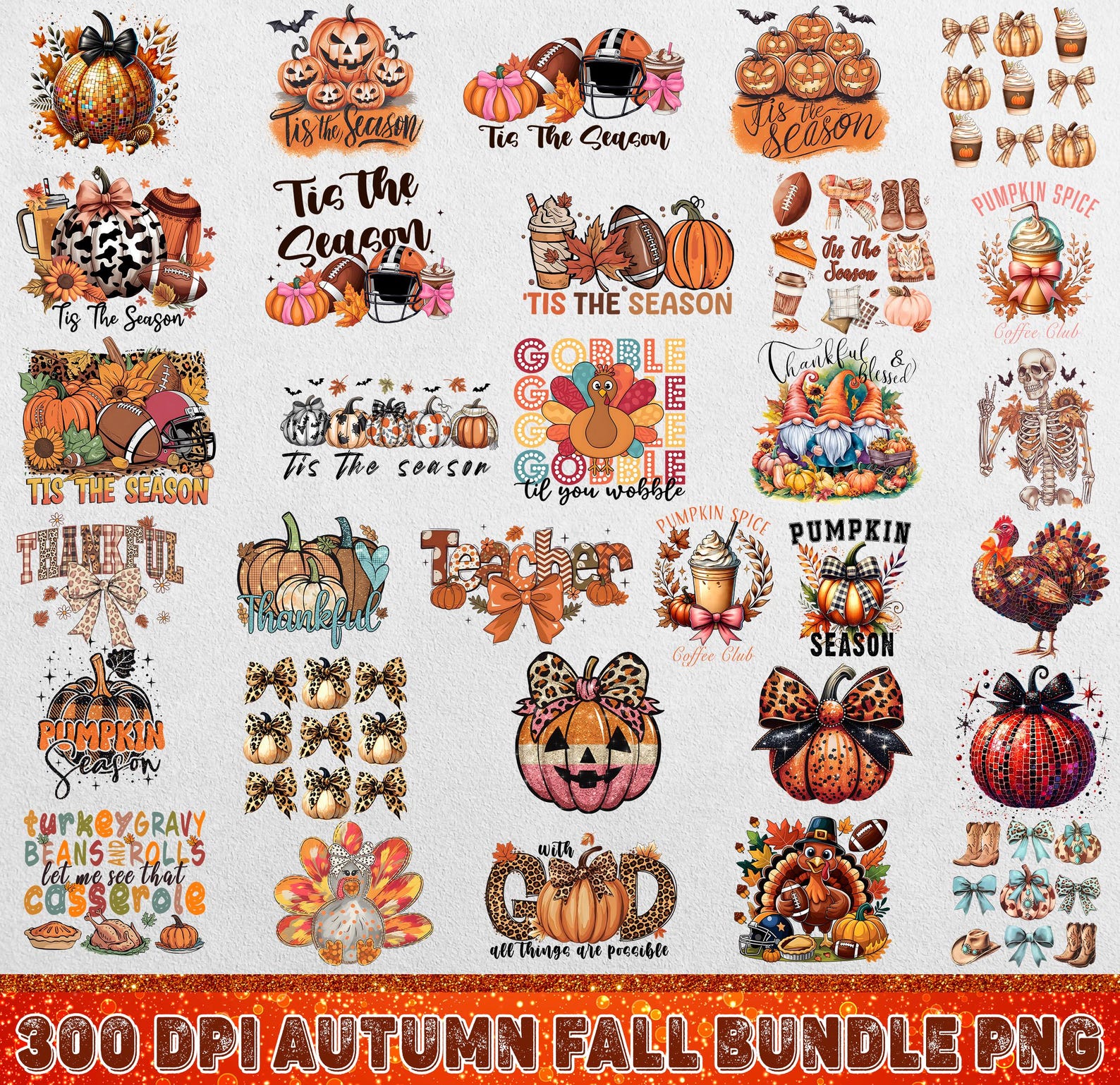 150+ Fall Bundle Png, Fall Bundle Png, Autumn Bundle Png, Thanksgiving ...