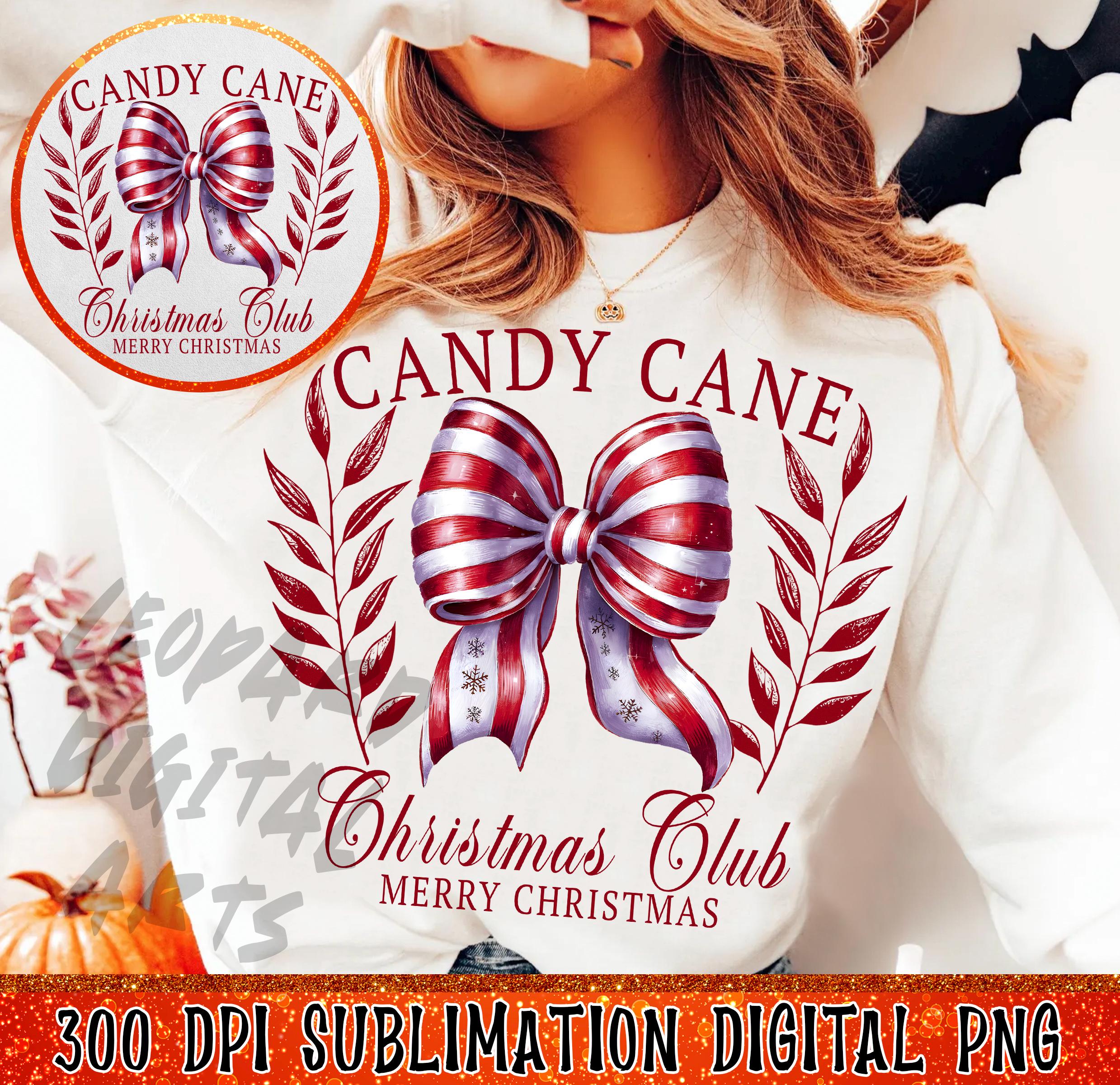 Pink Candy Cane Christmas Club Png, Christmas Kids Png, Pink Christmas ...