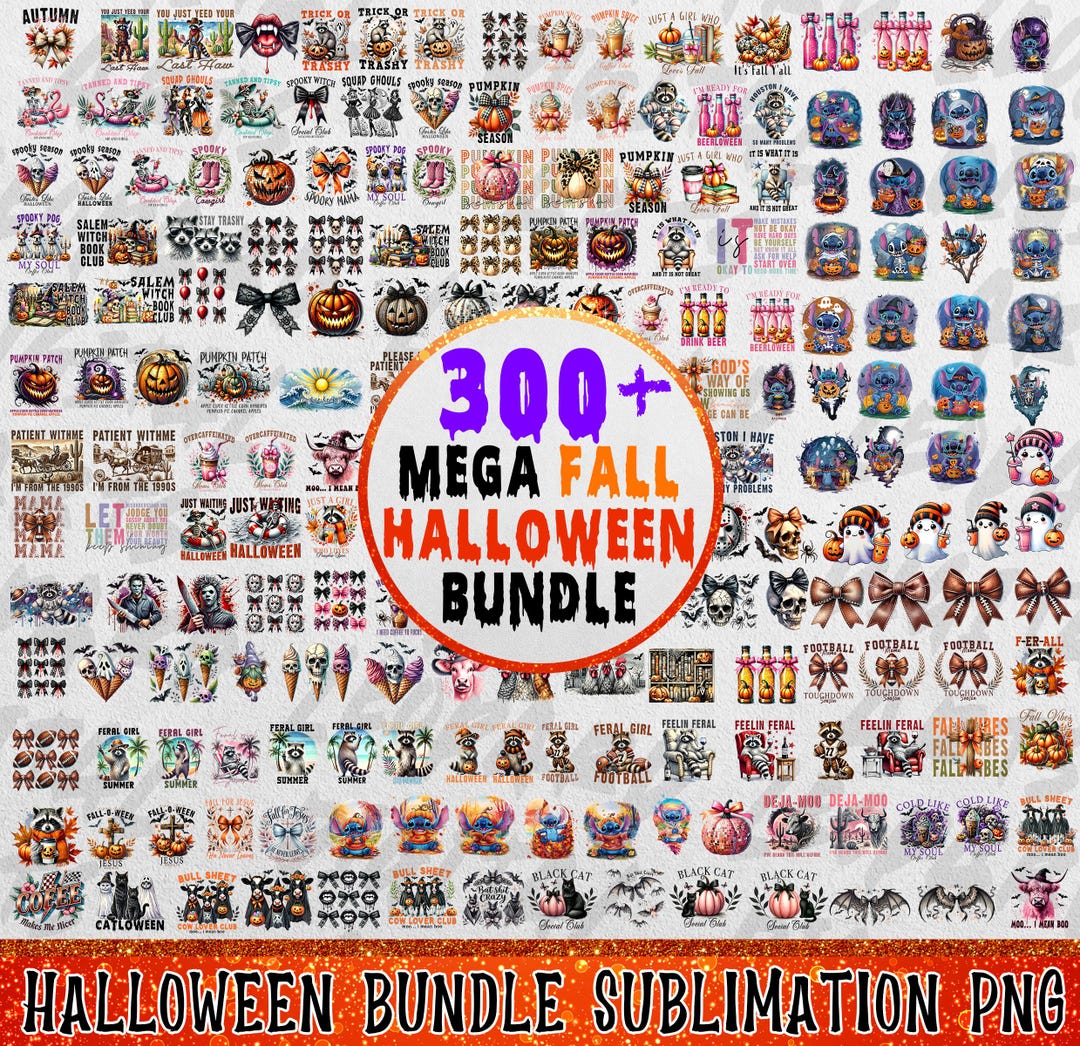 300+ Halloween Mega Bundle PNG, Halloween Png Bundle, Ghost PNG Bundle ...