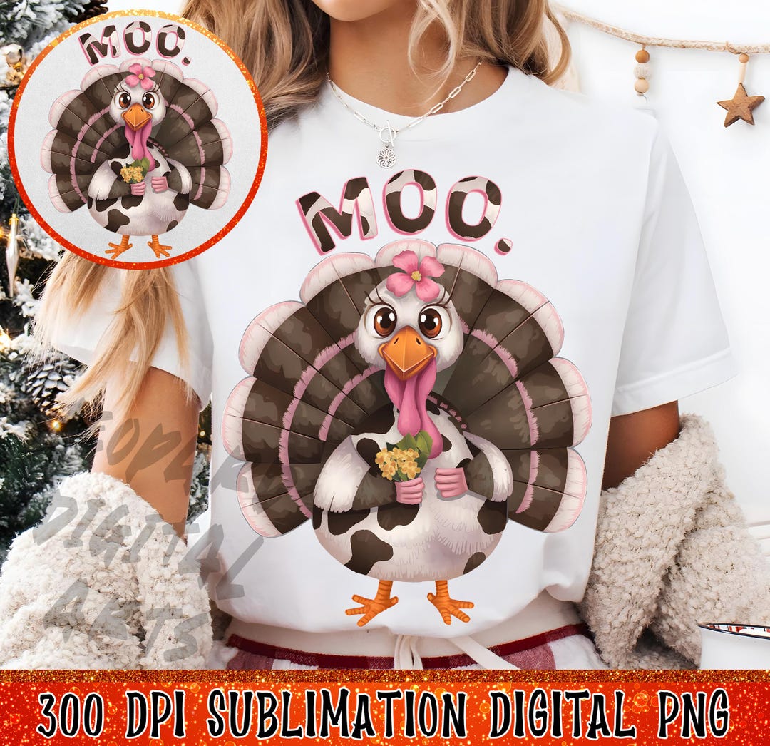 Moo Turkey Png, Thanksgiving Turkey Moo Png, Turkey Png, Thanksgiving ...