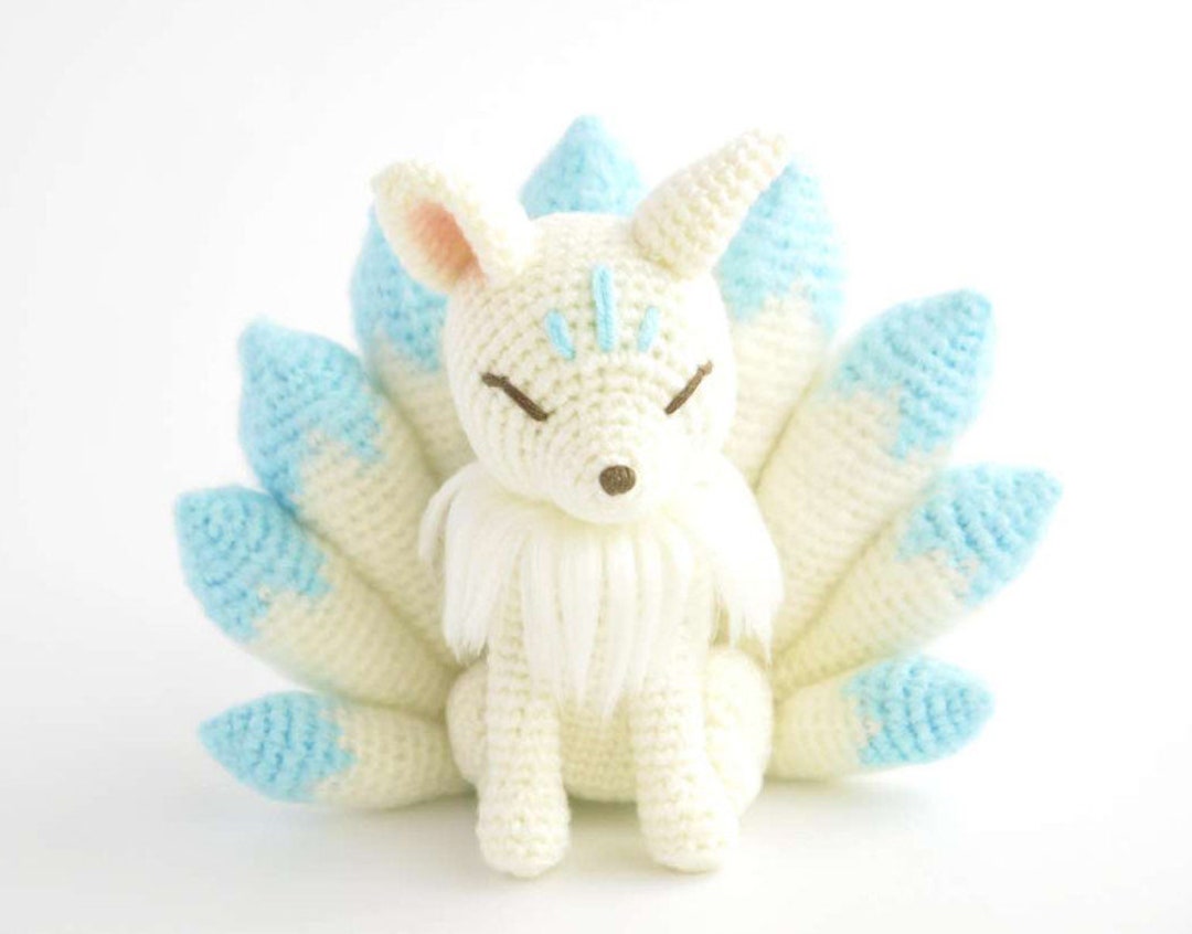Crochet Pattern Kitsune, Nine Tails Fox Crochet Pattern, Amigurumi Fox ...