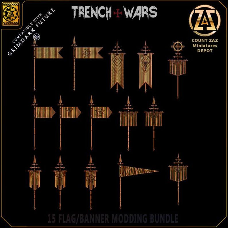 TRENCH WARS 15 Banners and Flags Pack - Etsy