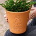 70th Birthday Personalised Plant Pot Engraved 70th Birthday - Etsy UK