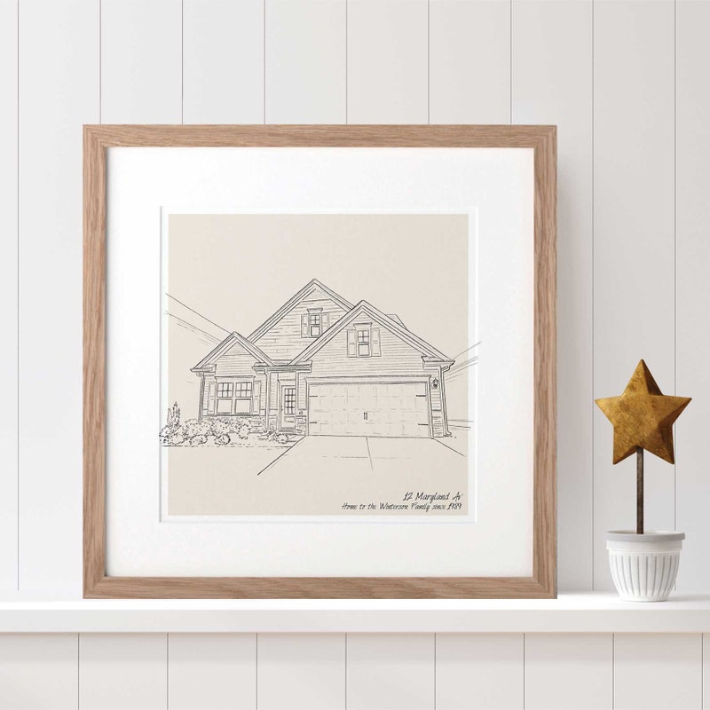 Custom House Drawing - Etsy
