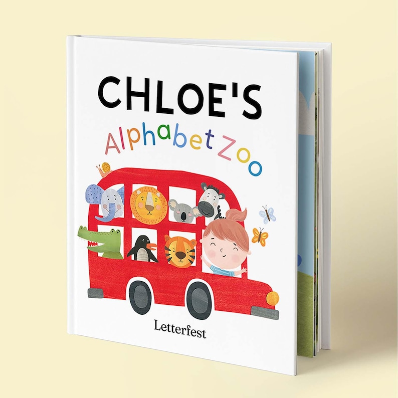 Personalized Book for Kids | Personalized Baby Book | Zoo Alphabet Name ...
