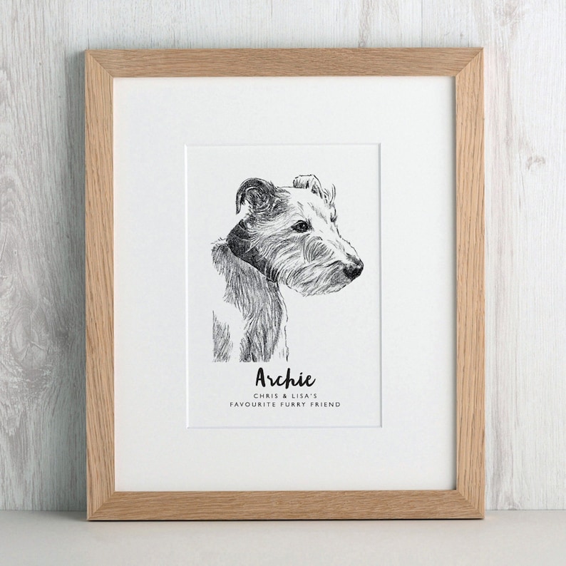 Personalised Pet Sketch Custom Animal Drawing Bespoke | Etsy UK