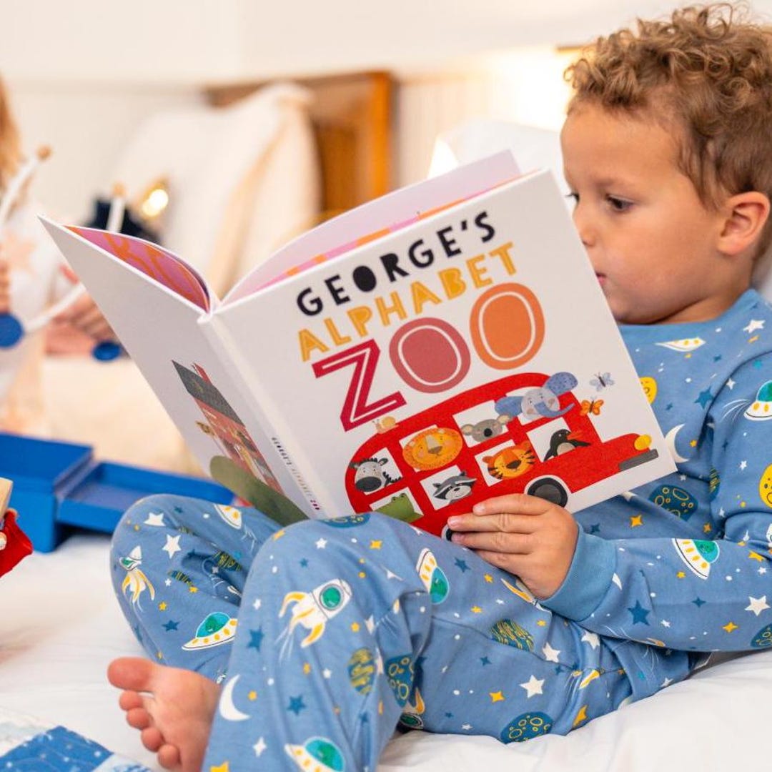 Personalized Alphabet Zoo Name Book - 1st Birthday Gift for Baby ...