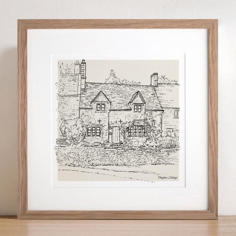 Custom House Drawing - Etsy