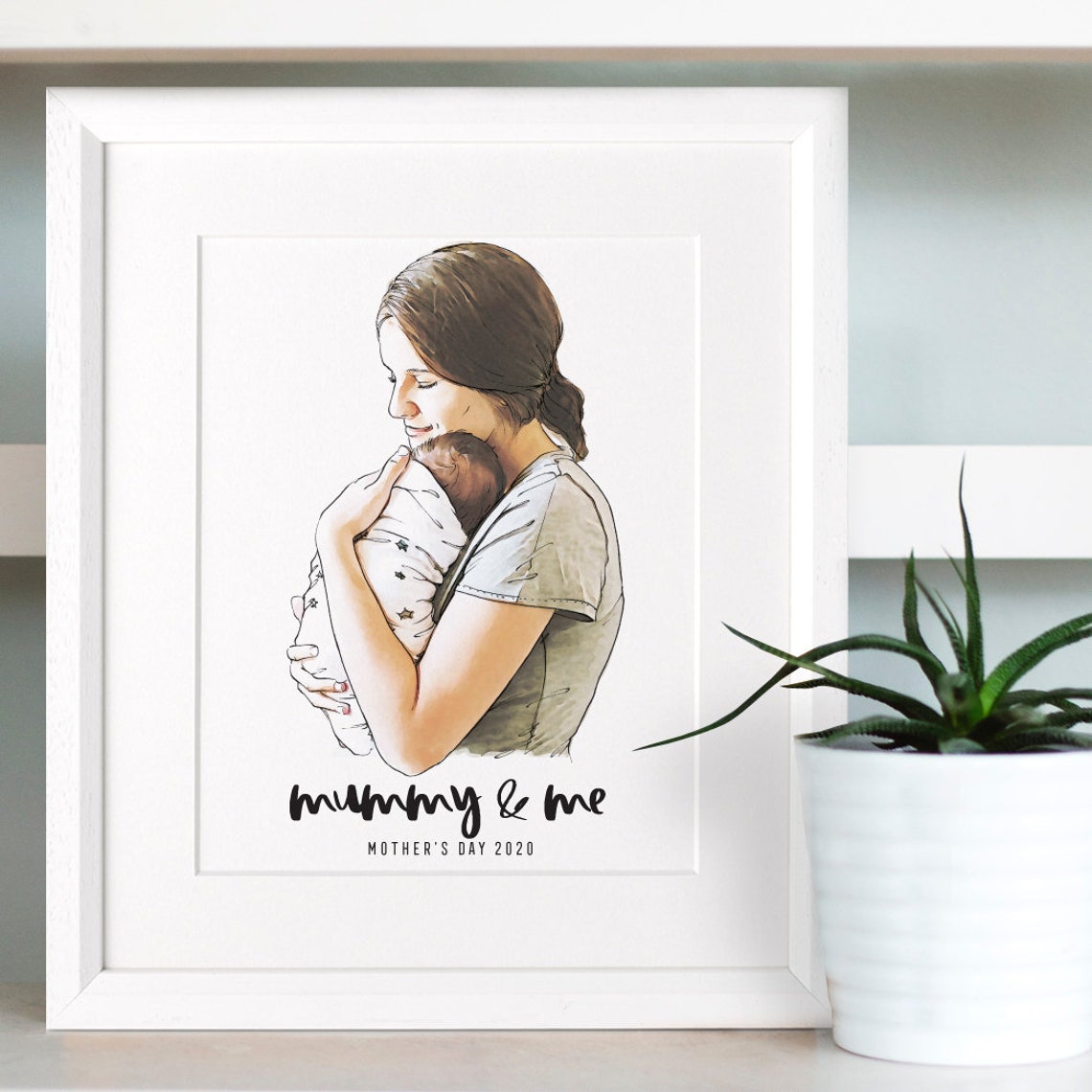 Personalised Family Line Portrait Family Sketch Detailed | Etsy