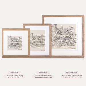 Custom Hand-drawn House Pencil Sketch – Personalized Christmas Home ...
