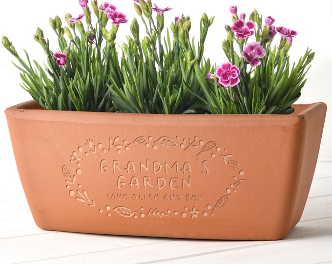 Tilted Ceramic Plant Pot Outdoor Angled Terracotta Flower Pot - Etsy UK