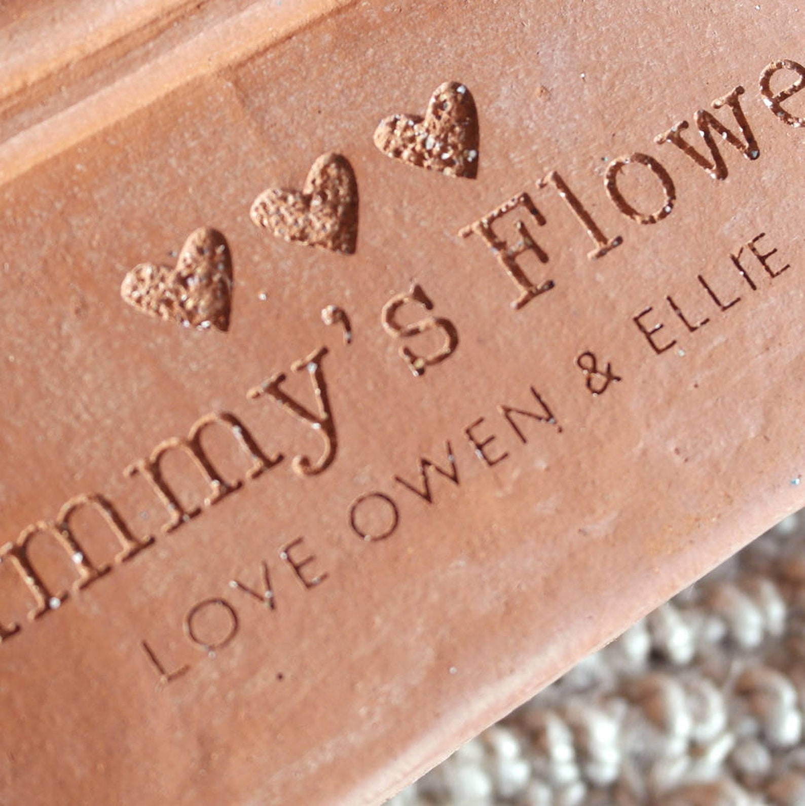 Custom Engraved Message Terracotta Window Pot Personalised - Etsy UK