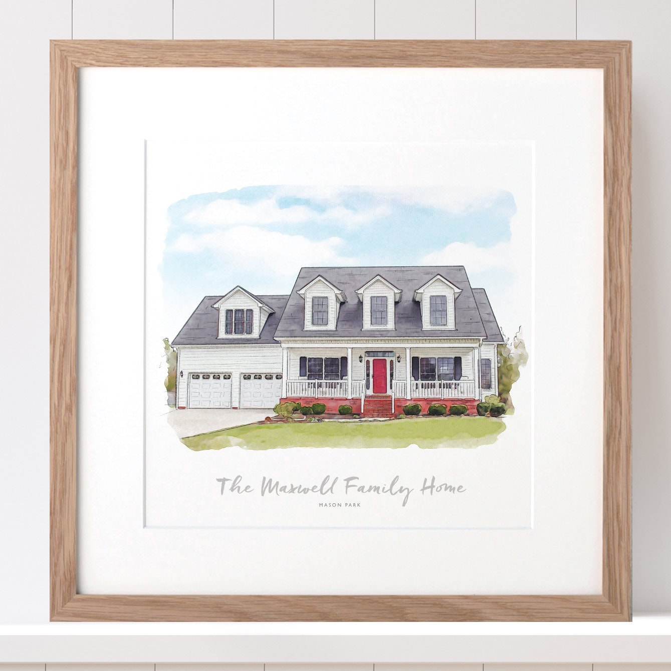 Art & Collectibles Family home Personalised House drawing first home ...