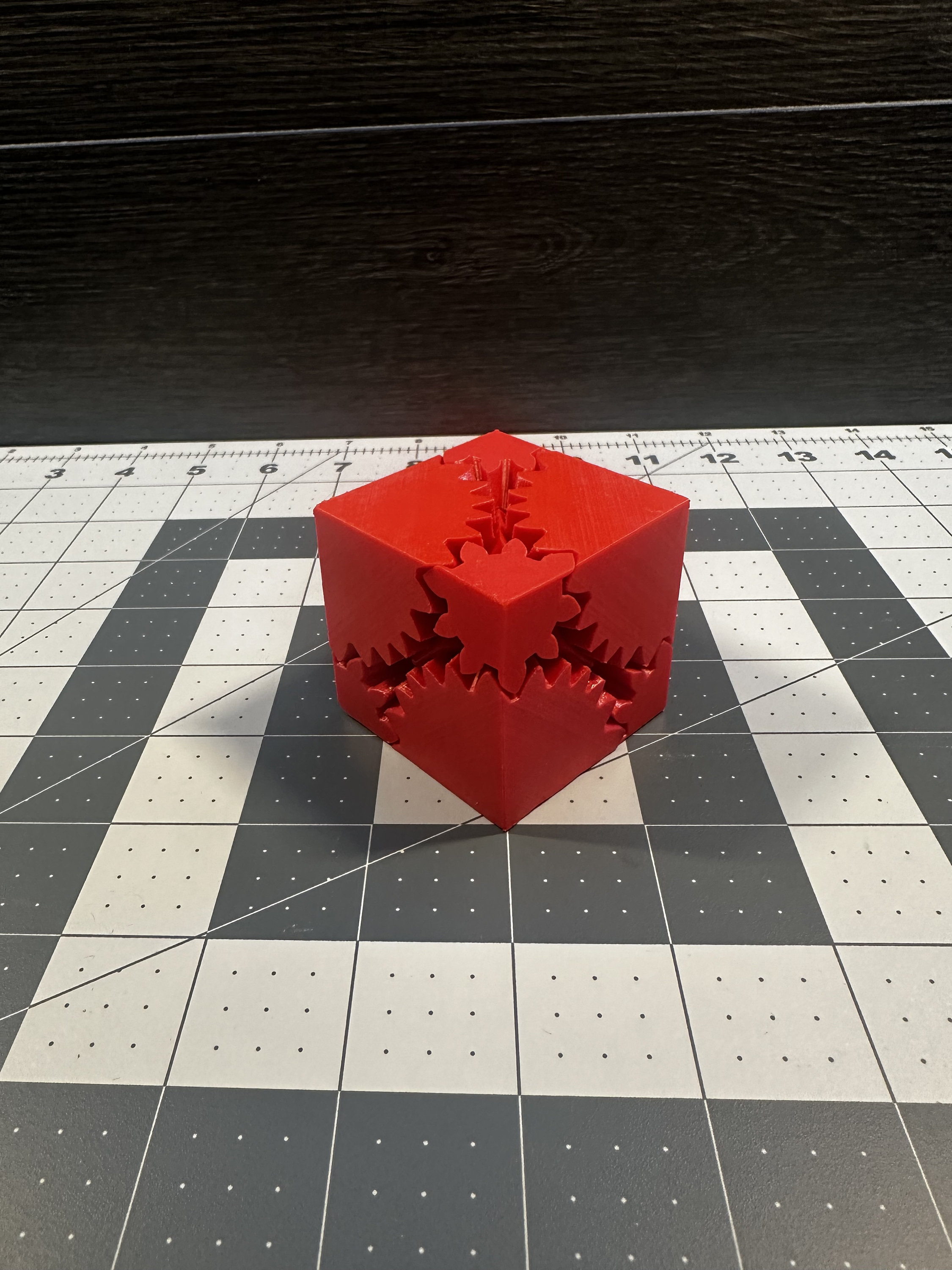 3D Printed Gear Cube - Etsy