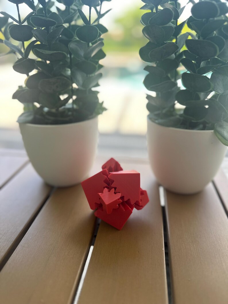 3D Printed Gear Cube - Etsy