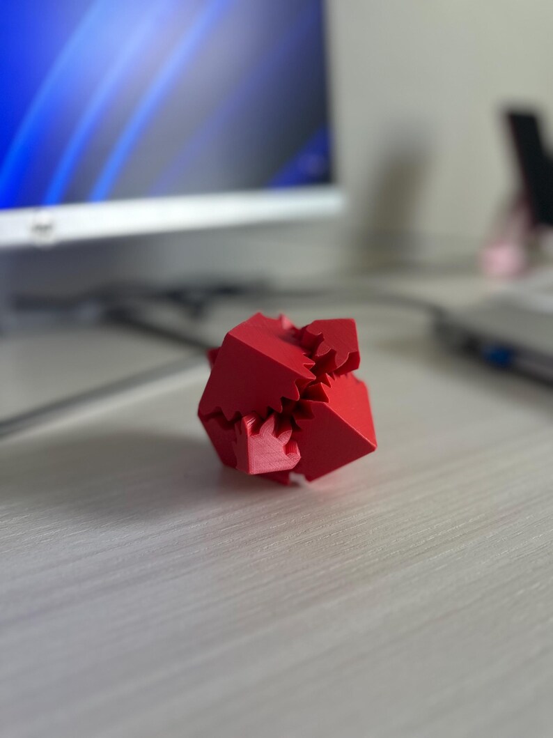 3D Printed Gear Cube - Etsy