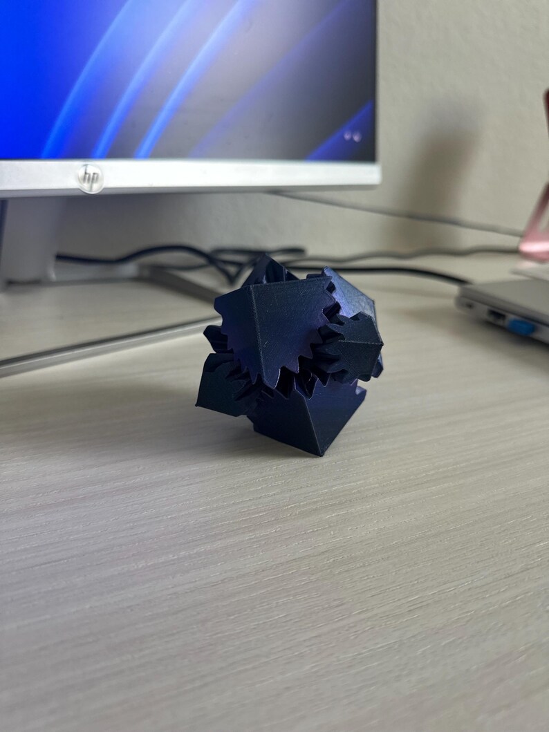 3D Printed Gear Cube - Etsy
