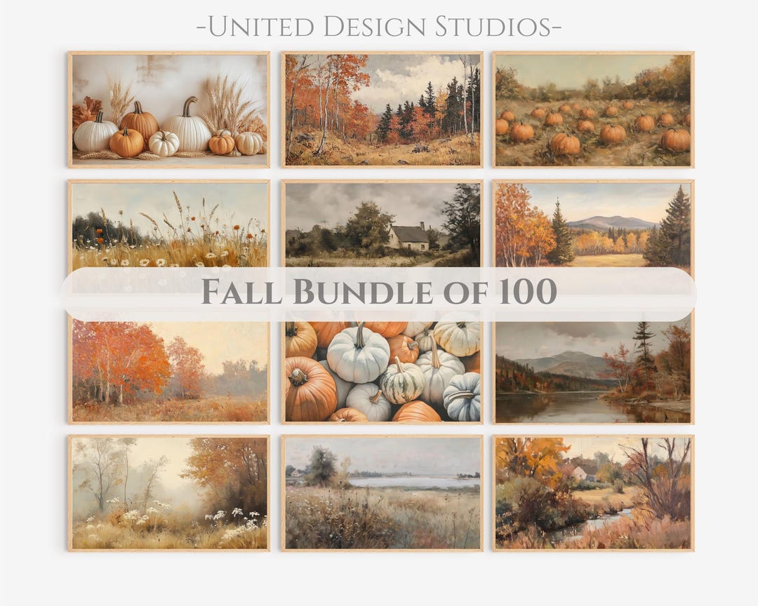 Fall FRAME TV Art BUNDLE, Fall Frame Tv Art Set, Autumn Tv Art Pack ...