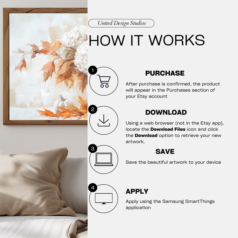 Samsung Frame TV Art - Autumn Still Life Painting With Pumpkins ...